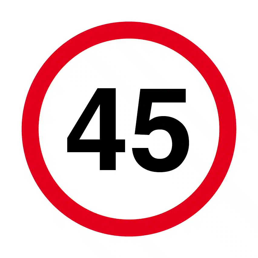 000004-verkeersbord-45-km-black-colors-drukken-kopi-ren-printen